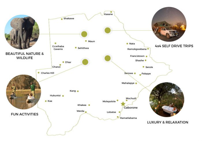 Botswana Self-Drive safari tours. Fully equipped Rental Car